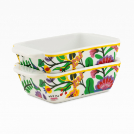 Set of 2 Spring Blooms Dishes